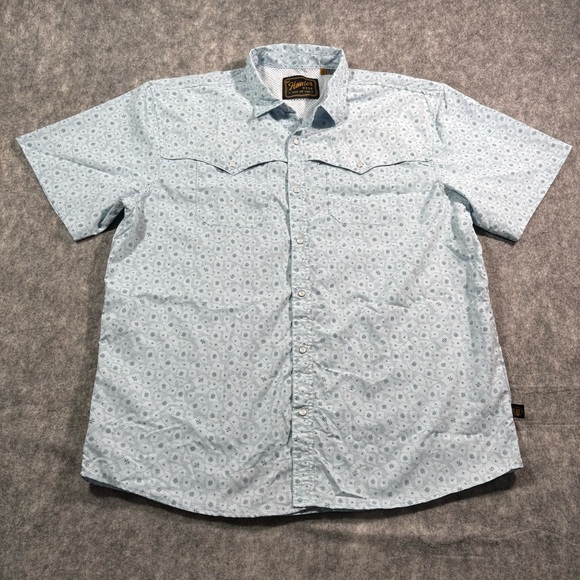 Howler Brothers | Shirts | Howler Bros Mens Gray Short Sleeve Geometric ...